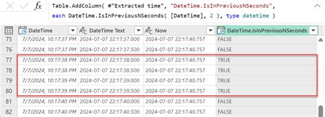 Datetimeisinpreviousnseconds Power Query M