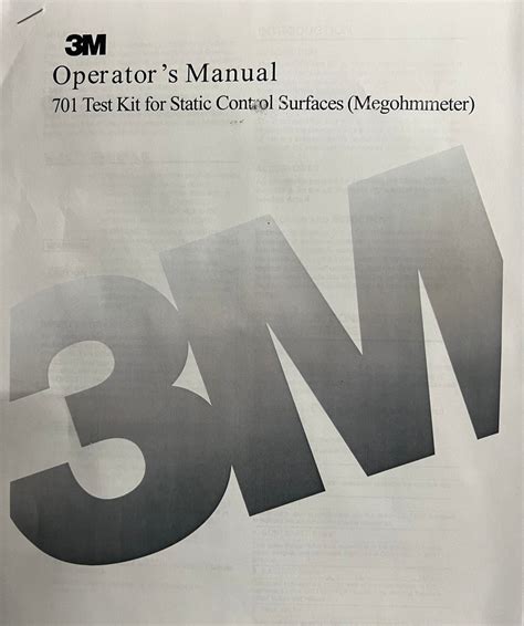 3m 701 Megohmeter Test Kit For Static Control Surfaces