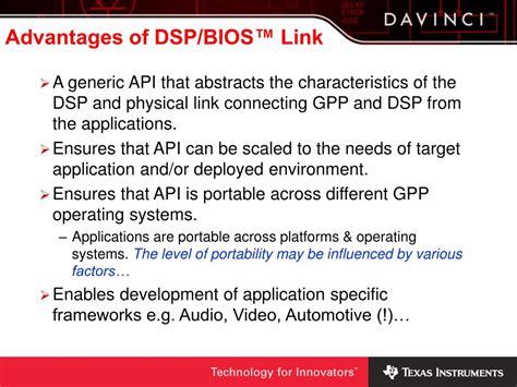 PPT DSP BIOS LINK PowerPoint Presentation Free Download ID