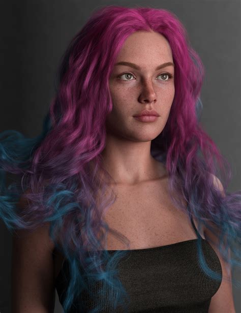 Soft Curls Long Hair Texture Expansion Daz 3d