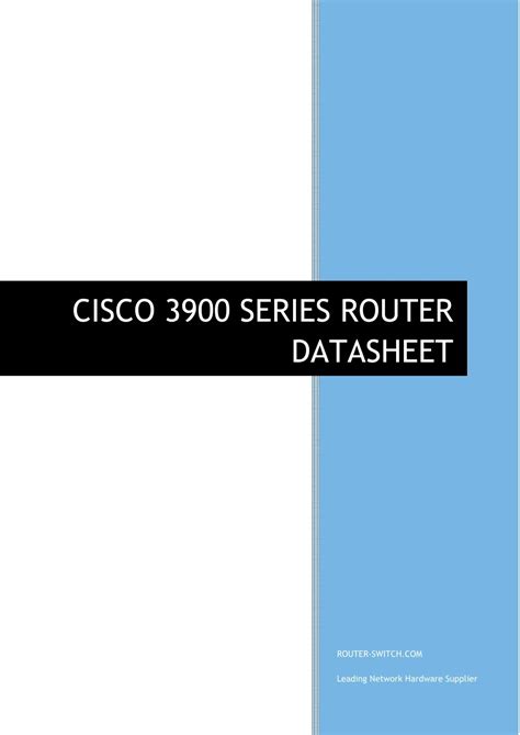 Ppt Cisco 3900 Series Router Datasheet Powerpoint Presentation Free Download Id 7735950