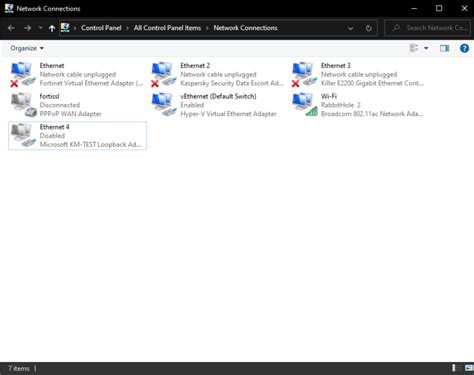 setting up windows loopback adapter