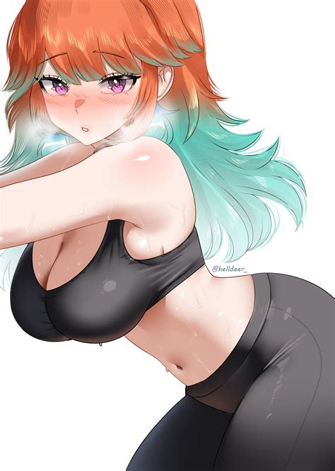 Helldeer Takanashi Kiara Hololive Hololive English Absurdres