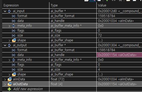 hard fault interrupt on ai network run funtion stmicroelectronics