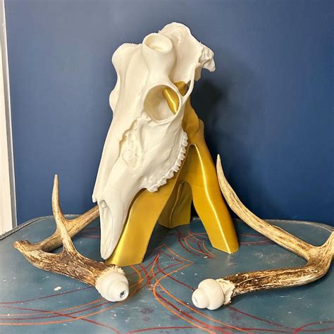 3d Print Deer Skull Mount Etsy