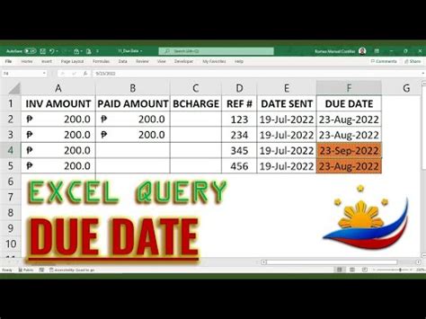 Excel Query How To Highlight Due Date YouTube