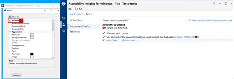 Accessibility An Element Of The Given Controltype Must Support The Text Pattern For