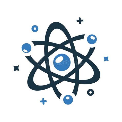 Atom Chemistry Physics Science Icon Black Vector Sketch Stock Vector Illustration Of