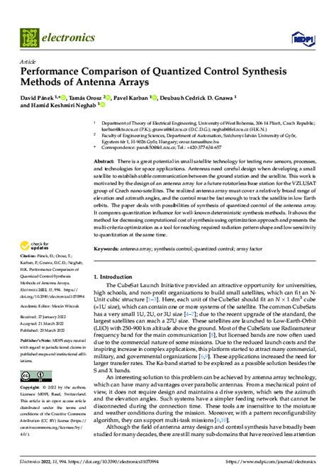 pdf performance comparison of quantized control synthesis methods of