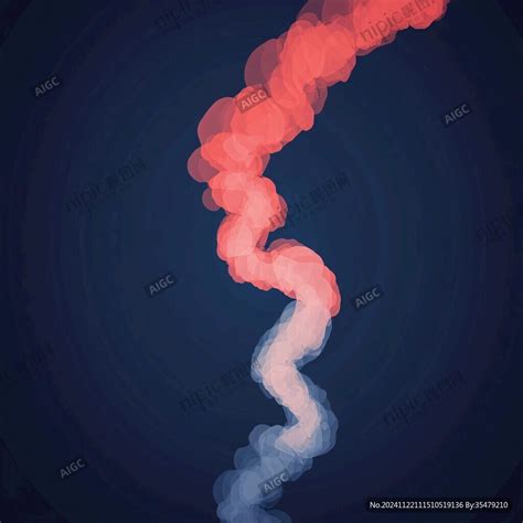 Ai创作图酒红色水墨烟雾波浪 纯净唯美弯曲 创意波纹弯曲活力 插图渐变波纹元素烟雾 螺旋渐影 飞舞红飘带 蓝色线条烟雾波浪 波形波纹发光冷暖色