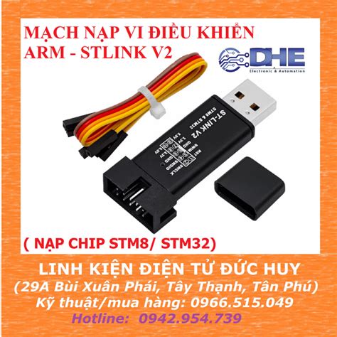 Mạch nạp vi điều khiển ARM STLINK V2 Nạp cho chip STM8 STM32 LINH KIỆN ĐIỆN TỬ ĐỨC HUY