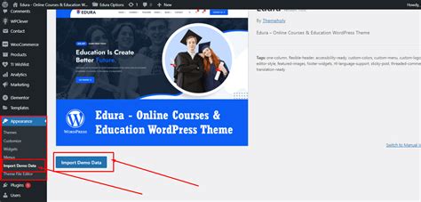 Importing Demo Contents Themeholy