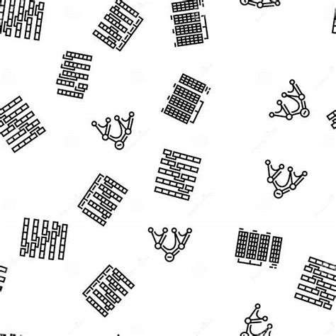 Algorithm Data Technology Ai Seamless Pattern Vector Stock Illustration