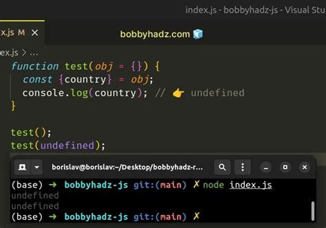 Cannot Destructure Property Of Undefined Error In Js [fixed] Bobbyhadz