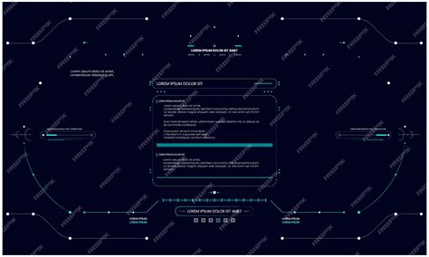 Premium Vector Sci Fi Hud Interface Templet Design
