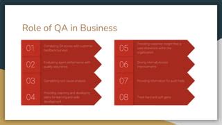 Importance Of QA Role In Business Pptx