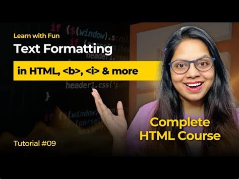 Text Formatting In HTML HTML Tutorial For Beginners YouTube
