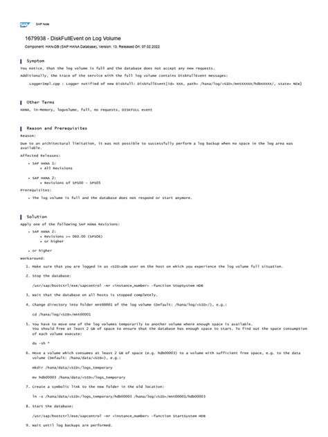 Backup Hana Db Pdf Databases Computer Engineering