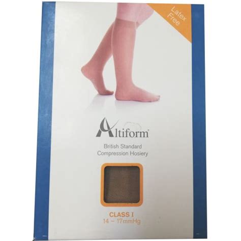 Altiform Class I Thigh Length Closed Toe Compression Hosiery Soft Beige