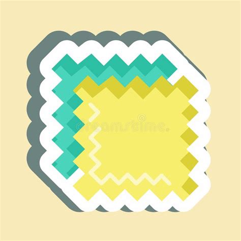 Sticker Cloth Suitable For Education Symbol Simple Design Editable