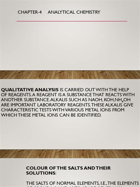 Chapter 4 Analytical Chemistry Pdf