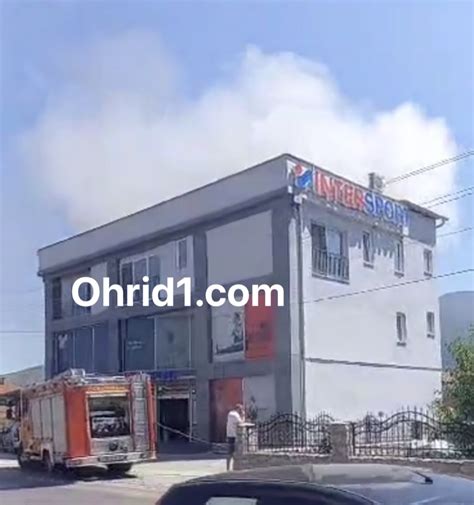 (ВИДЕО) Пожар во близина на објектот на Интерспорт – Ohrid1
