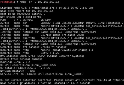 Scanning And Identifying Services With Nmap Kali Linux Web