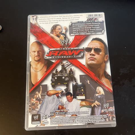 Wwe Raw 10th Anniversary Edition Dvd 2003 Region 4 Retro Unit