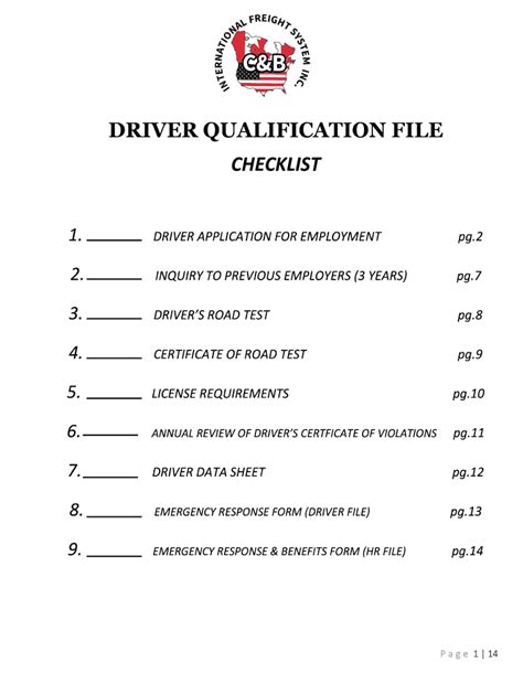 Dot Driver Qualification File Servicedot Driver Files Fill Out And Sign