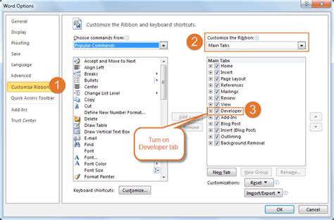 How To Add Developer Tab In Word
