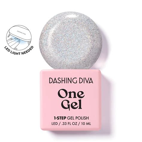 Dashing Diva One Gel Glitter Gel Nail Polish Discoteca 1 10ml 0 33