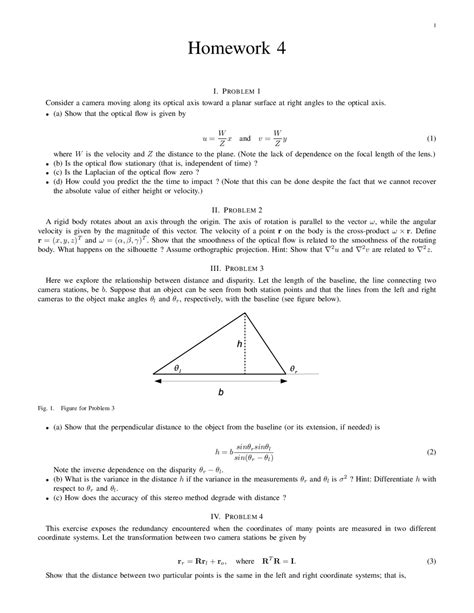 Solved Problems On Image Understanding Assignment 4 Enee 731 Docsity