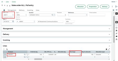 How To Automatically Adjust Shortages Of Outstanding Sales Order With Recording Of Stock