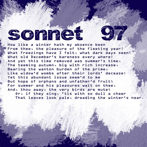 Shakesblogging™ Sonnet 97