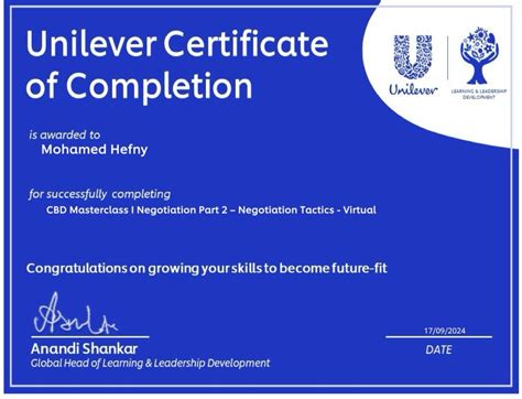Mohamed Hefny ⚓️ On Linkedin Unilever Futurefit Learning