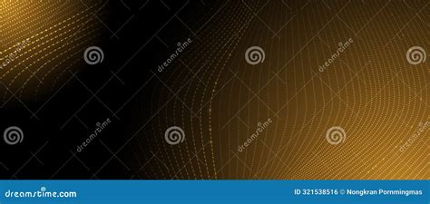 Vector Abstract Wave Flow Line Motion Pattern And Particle Dot On