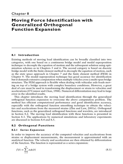 Pdf 8 Moving Force Identification With Generalized Orthogonal Function Expansion Dokumen Tips