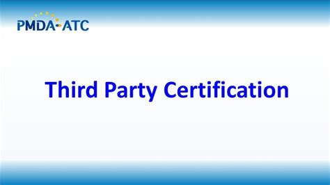 Third Party Certificate
