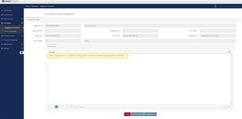 Failed To Create Record You Must Select An Existing Contact Error When Running Integration