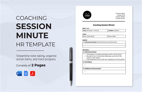 Free Coaching Log Templates In Pdf Ms Word Free Premium Templates Hot