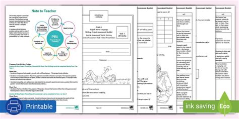 Grade English Term Writing Project CAPS Aligned