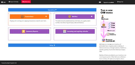 online inventory manager oim — free open source web database