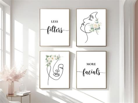 Facials Wall Decor Facial Wall Art Skincare Wall Art Skincare Room