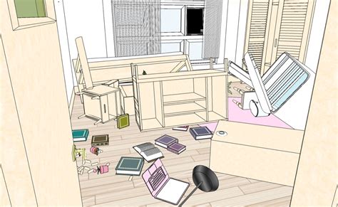 현대물 공간 난장판이 된 방1 2