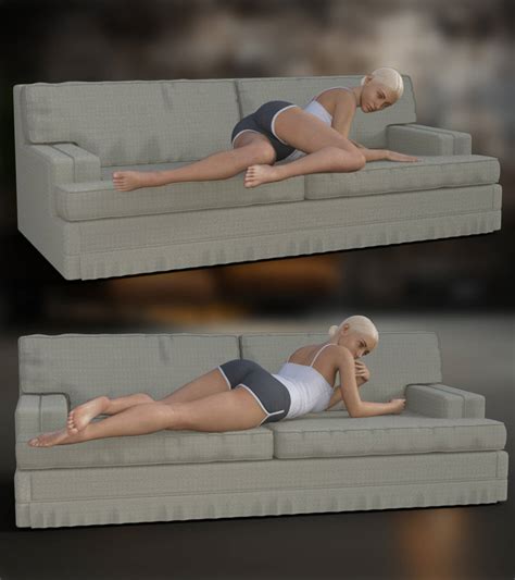Couch Poses Poses Pack Daz Content By Axe Maker