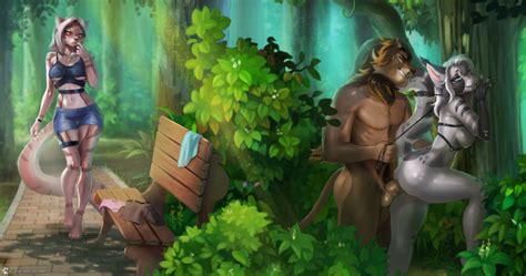 Rule 34 Absurd Res Anthro Balls Bodily Fluids Bondage Breasts Caddea Clothed Clothing Clothing