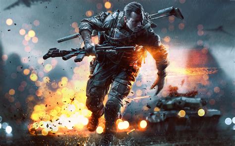 Soldier Battlefield Hardline Video Games War Military Bokeh