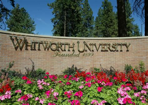 Whitworth University Entrance Sign