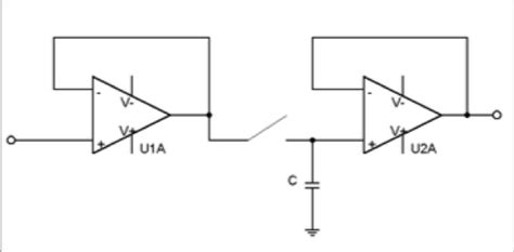 Resistors How Does This Sample And Hold Circuit Work Electrical Engineering Stack Exchange