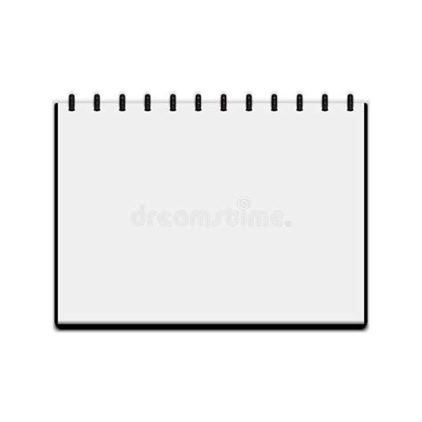 Vector Realistic Blank Open Notebook Stock Vector Illustration Of